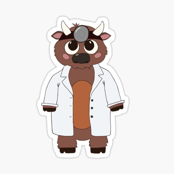 "Dr. Buff" Sticker for Sale by stem-stickers | Redbubble