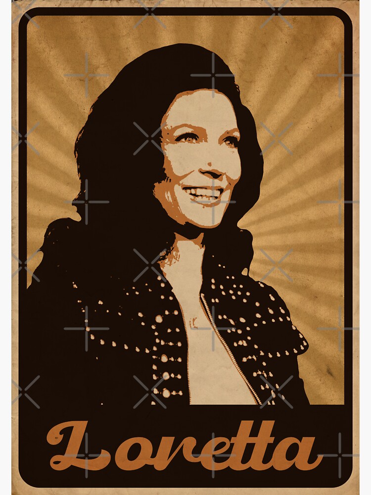 "Loretta Lynn Country Music" Sticker for Sale by eyepoo | Redbubble