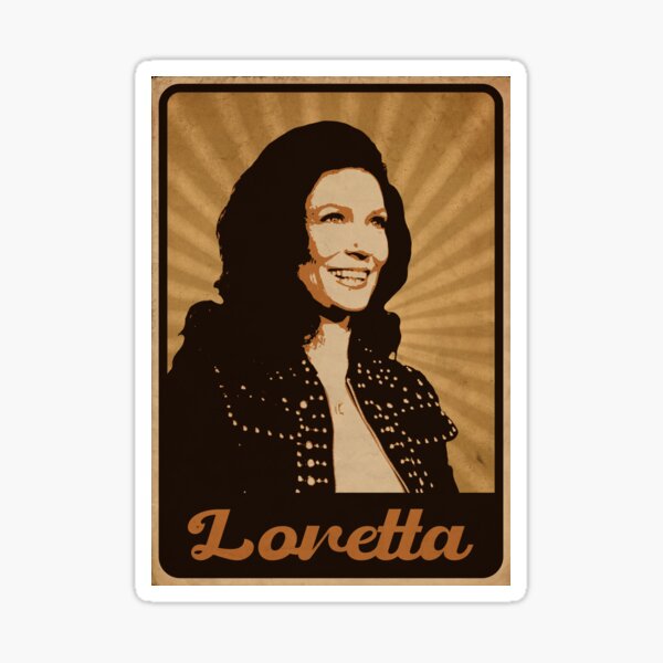 "Loretta Lynn Country Music" Sticker for Sale by eyepoo | Redbubble