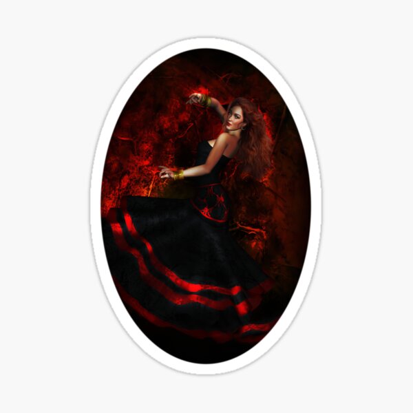 "Flamenco Dancer" Sticker by Allegra | Redbubble