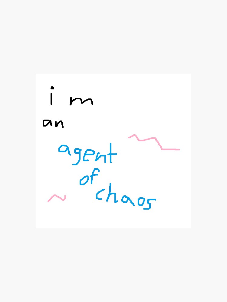 "Chaos Meme " Sticker for Sale by JenStyltastic | Redbubble