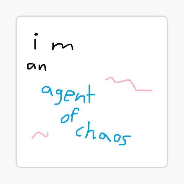 "Chaos Meme " Sticker for Sale by JenStyltastic | Redbubble