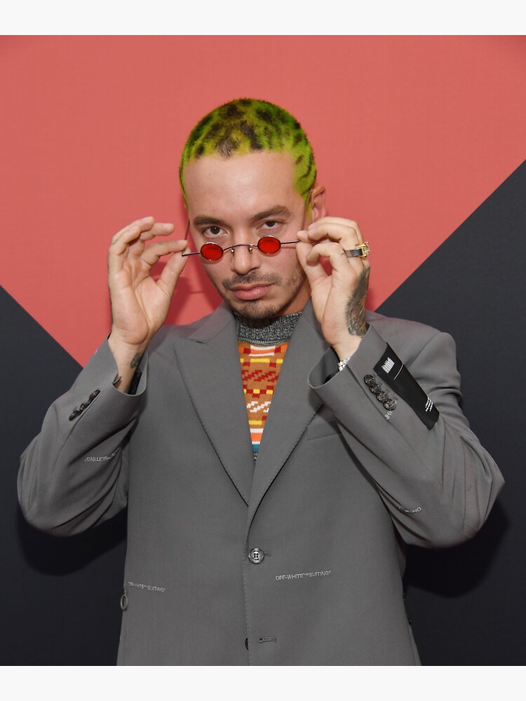 "J Balvin t-shirt, j Balvin fan art & gear" Sticker by saltysam8989 ...