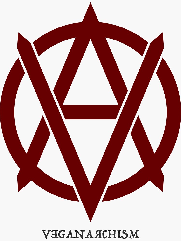 "Veganarchist Symbol" Sticker for Sale by Cult-r | Redbubble