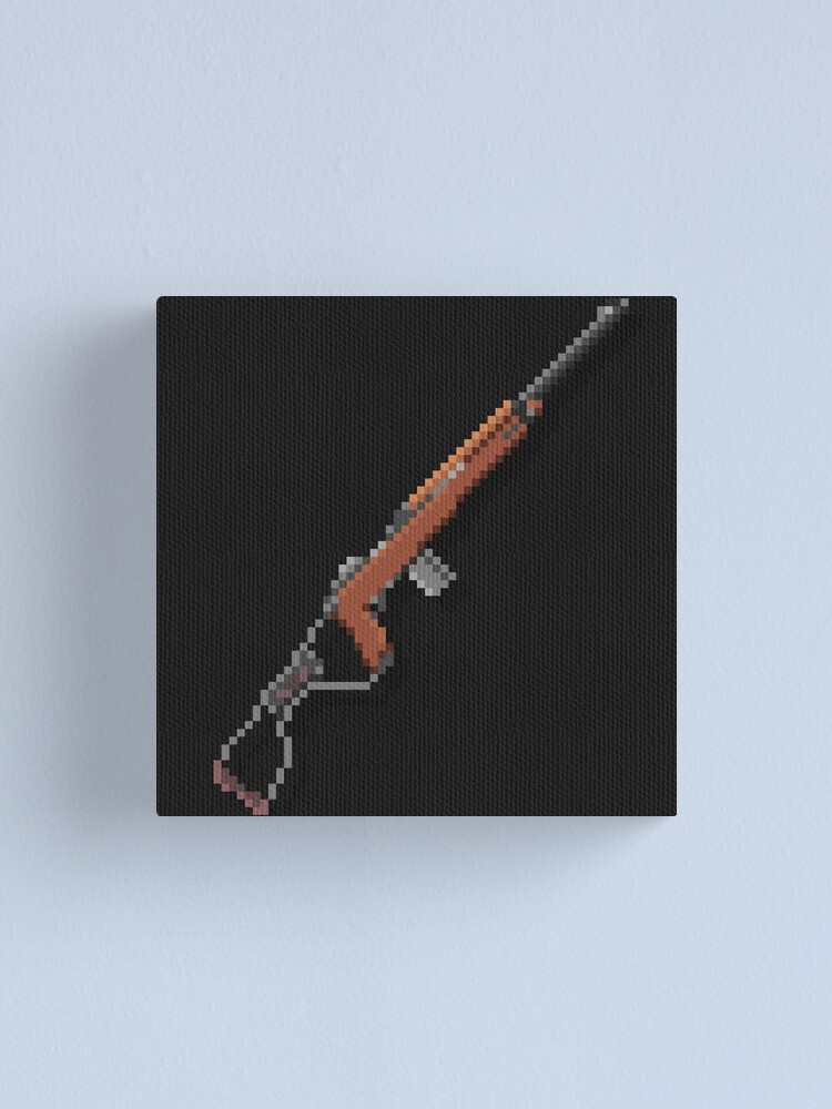 "M1 Carbine .30 Carbine Pixel Art" Canvas Print for Sale by pixelbrian ...