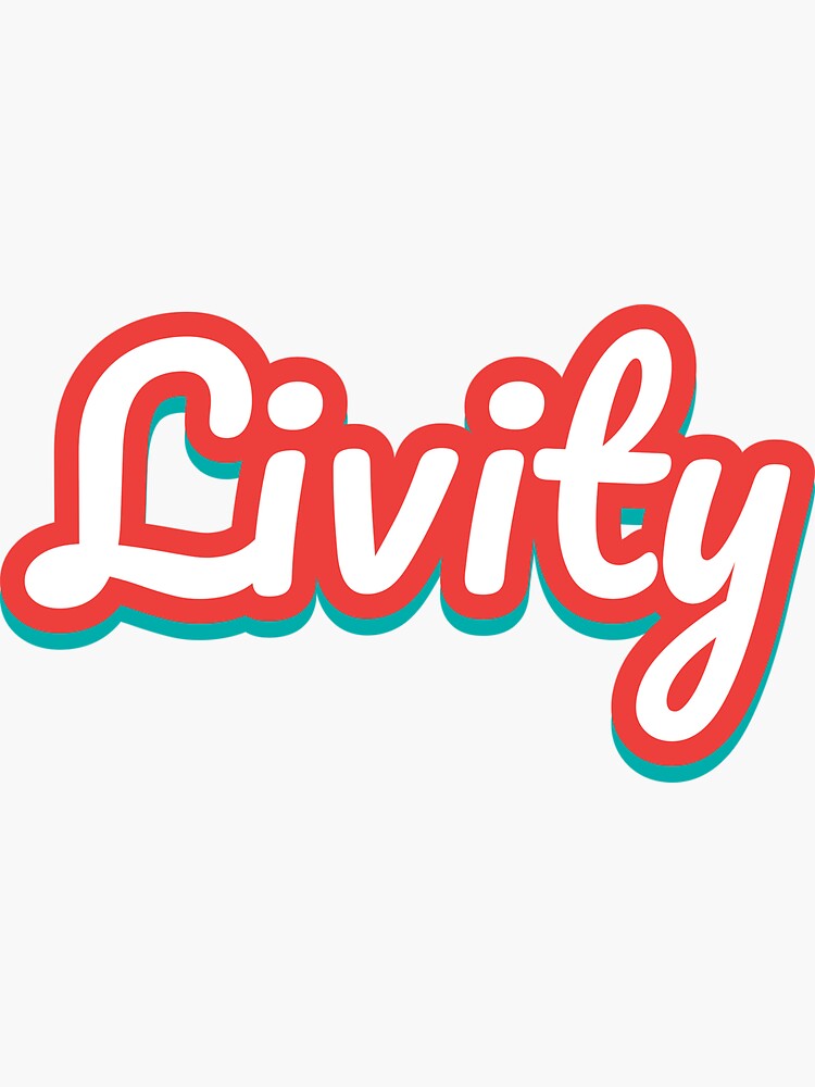 "Livity" Sticker for Sale by Graphics-Dna | Redbubble