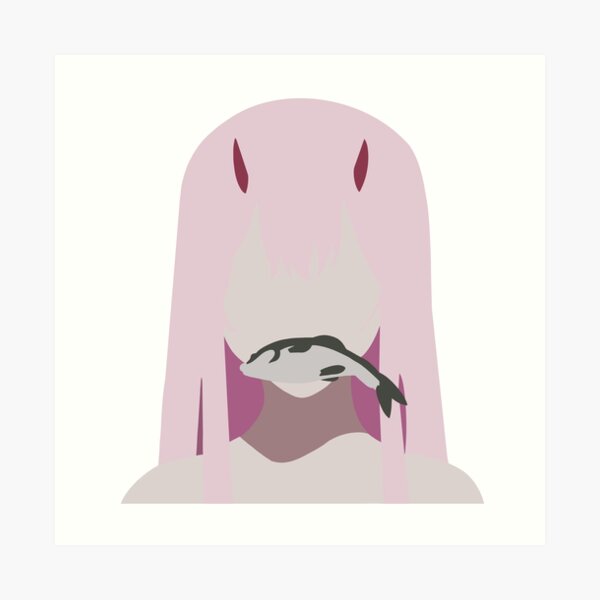 "Zero Two Fish Franxx" Art Print by KaitlynPaints | Redbubble