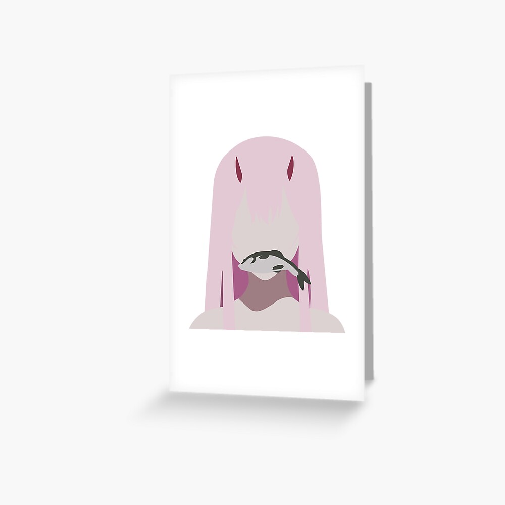 "Zero Two Fish Franxx" Greeting Card for Sale by KaitlynPaints | Redbubble