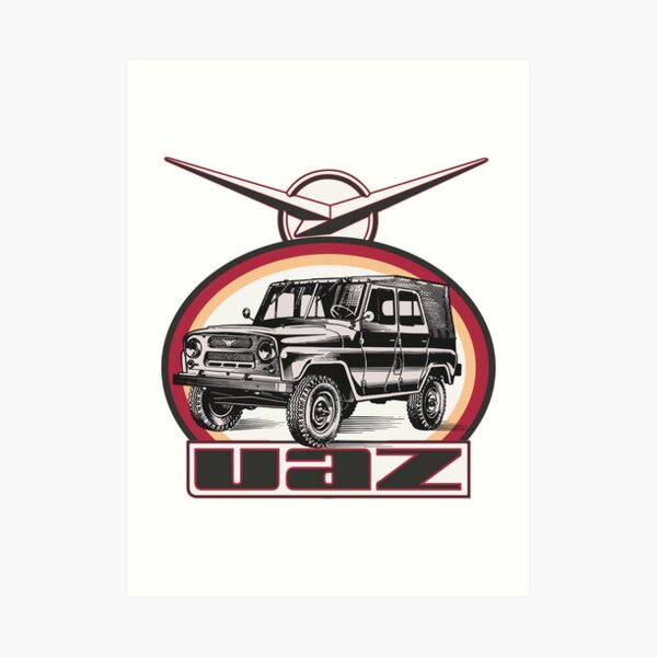 "UAZ469 - logo" Art Print by Groenendijk | Redbubble