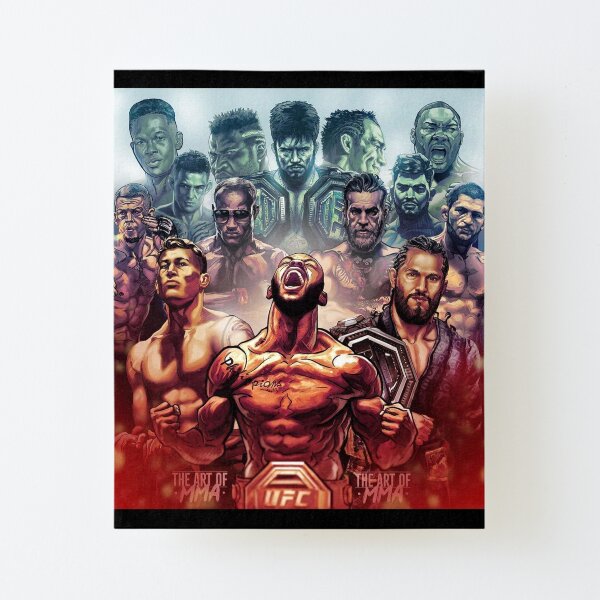 "UFC fighters art poster " Mounted Print for Sale by Grace-Cop | Redbubble