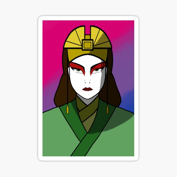 "Avatar The Last Airbender Stylized Kyoshi Bisexual Icon" Sticker for ...