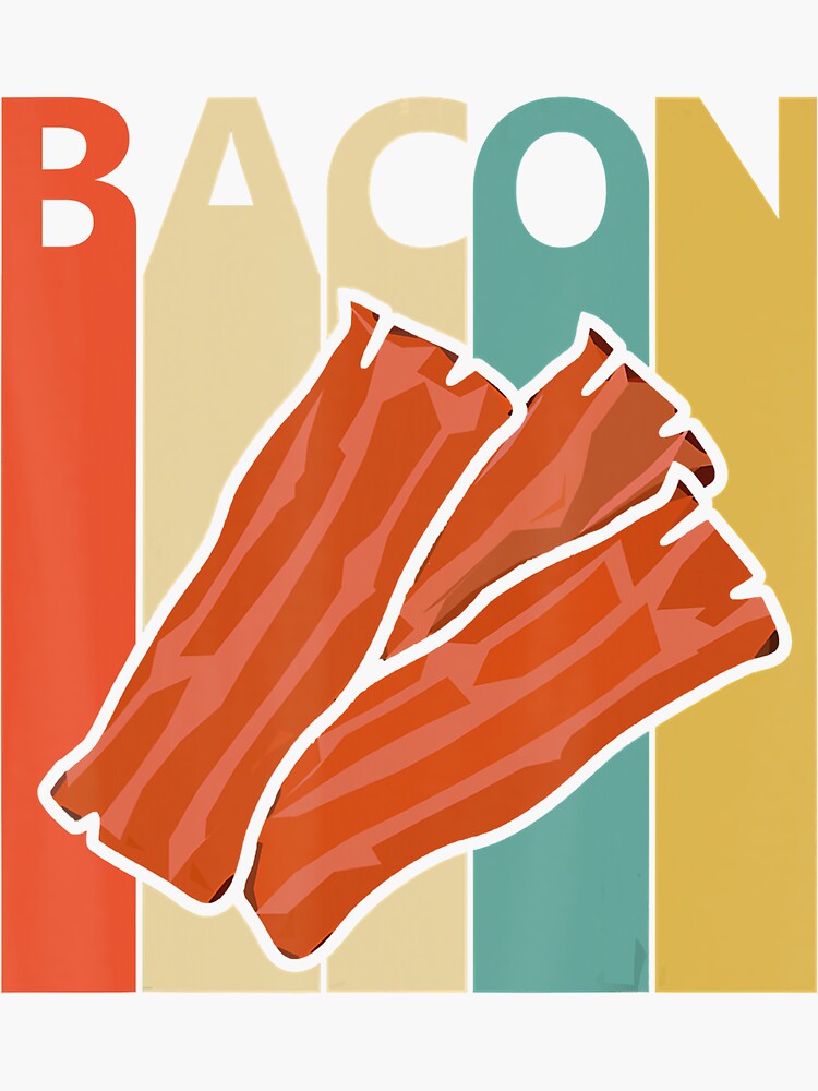 "Vintage BaconVintage Bacon" Sticker by ClarkeLilly | Redbubble