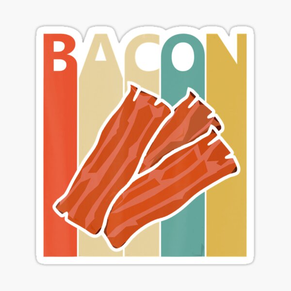 "Vintage BaconVintage Bacon" Sticker by ClarkeLilly | Redbubble