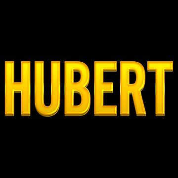 "Hubert Name" Sticker for Sale by desexperiencia | Redbubble