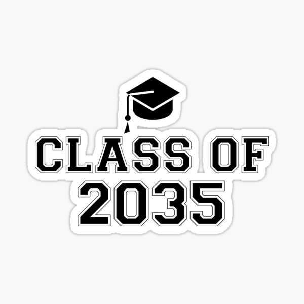 "Class Of 2035 School Graduation" Sticker for Sale by HadeelStore ...