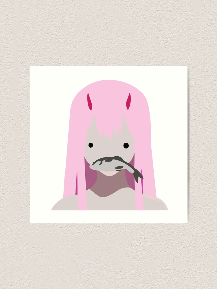 "Derpy Zero Two Fishing " Art Print by KaitlynPaints | Redbubble