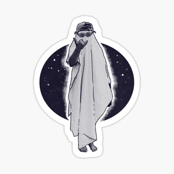 "specter with spectacles // ghost with glasses sticker" Sticker by ...