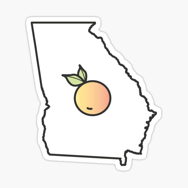 "Georgia State Map" Sticker by gearorbrust | Redbubble