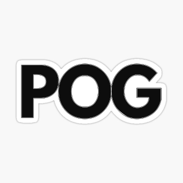 "POG" Sticker for Sale by Madsbiv | Redbubble