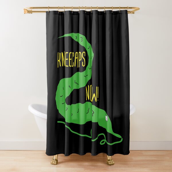 "Worm on a string - Kneecaps" Shower Curtain for Sale by Craftaholic ...