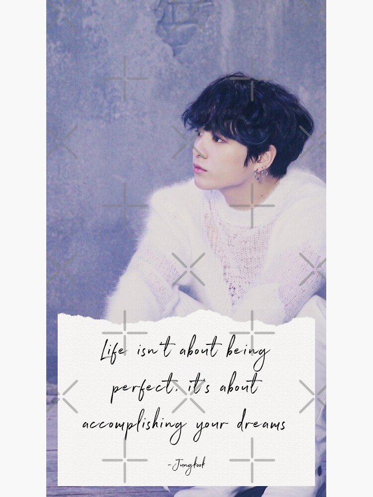 "Jungkook Hard work quote " Sticker for Sale by Karens-Jpeg | Redbubble