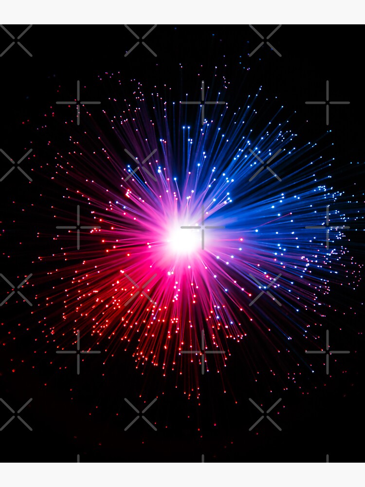 "Fiber optic illumination" Sticker by sandralyleong | Redbubble