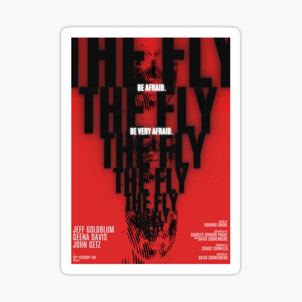 "The Fly (1986) - Movie poster design" Sticker for Sale by jackbooks ...