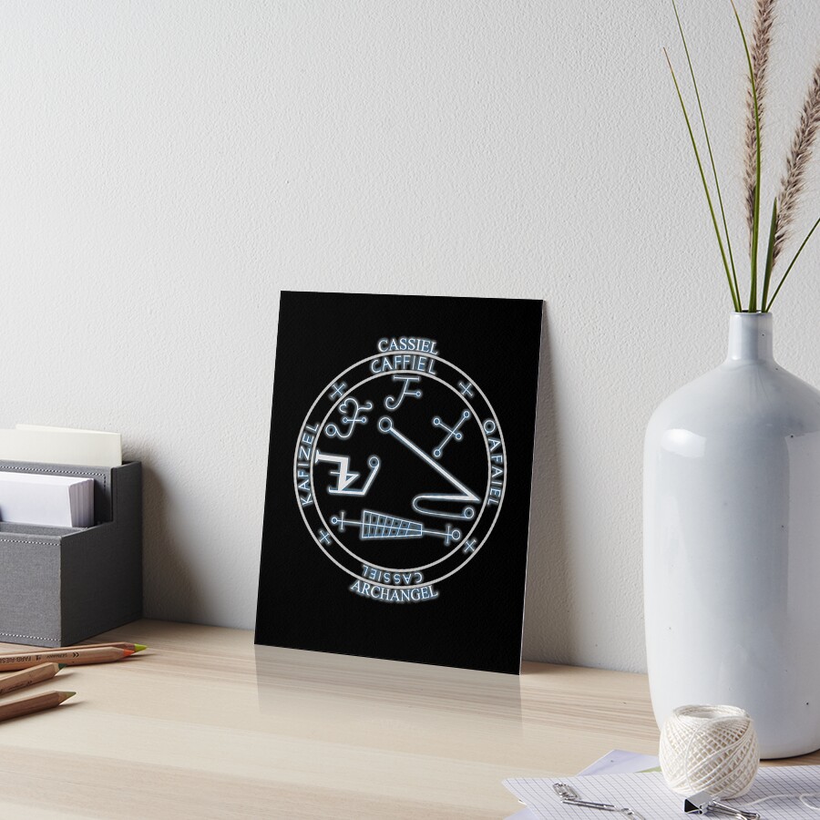 "ARCHANGEL CASSIEL sigil seal by Mortal Designs" Art Board Print by ...