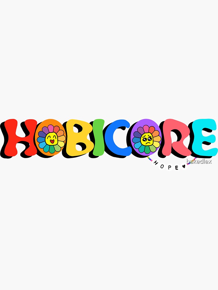 "HOBICORE" Sticker for Sale by bakedlex | Redbubble