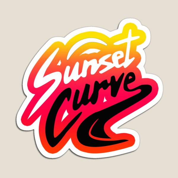 " sunset curve logo" Magnet by sca09 | Redbubble