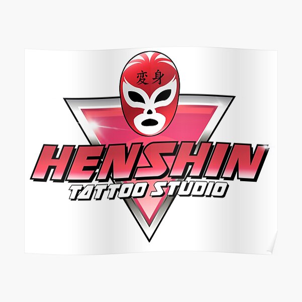 Póster «Henshin tattoo studio camiseta roja con logo» de Vazhenshin ...