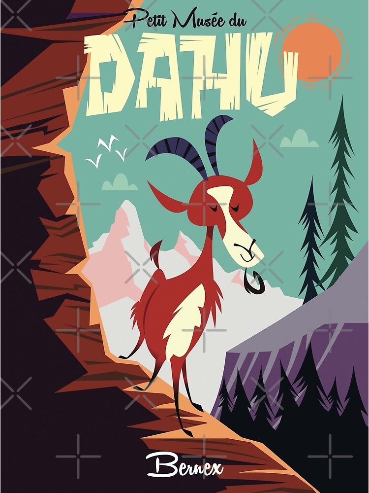 Impression artistique « Affiche Dahu », par GAGodel | Redbubble