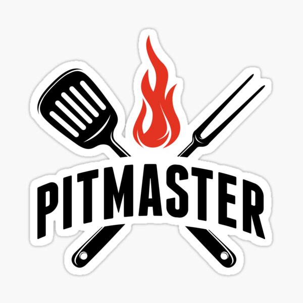 "Pitmaster" Sticker for Sale by cherrific | Redbubble