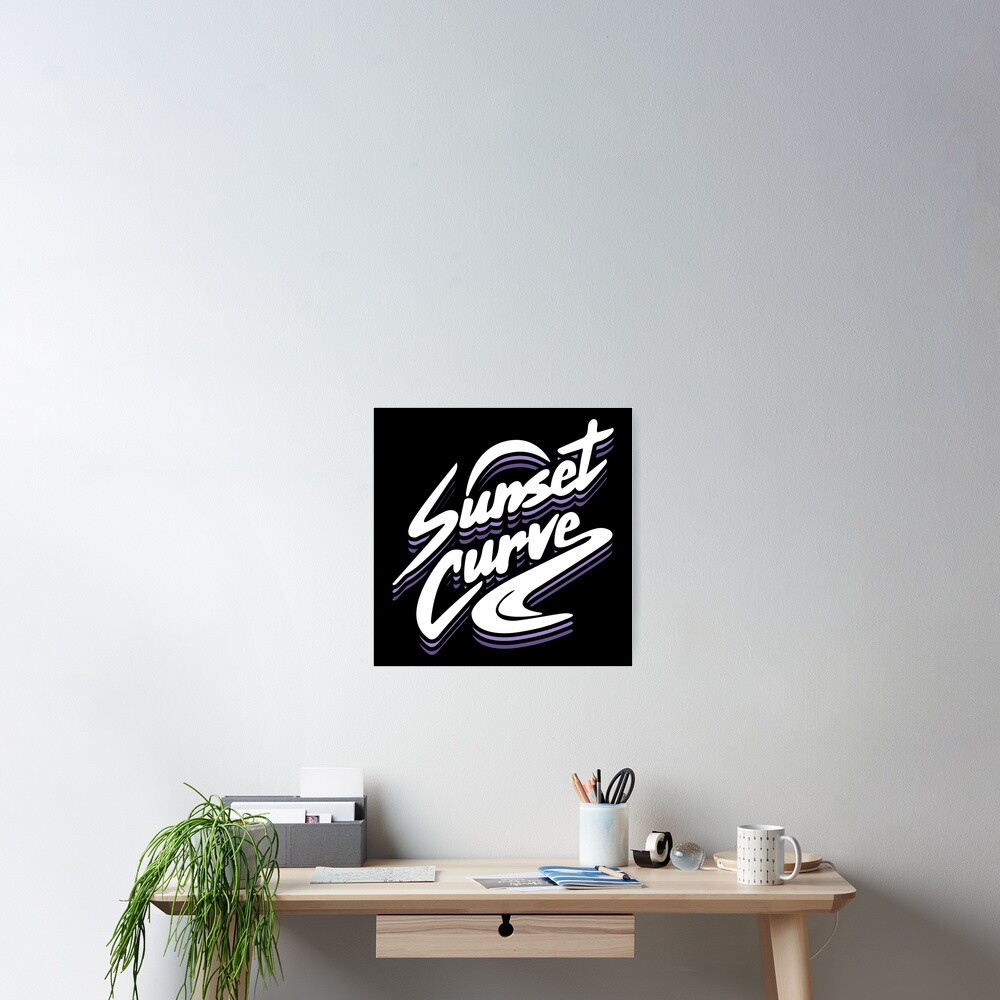 "sunset curve band" Poster by iTeeDesign | Redbubble