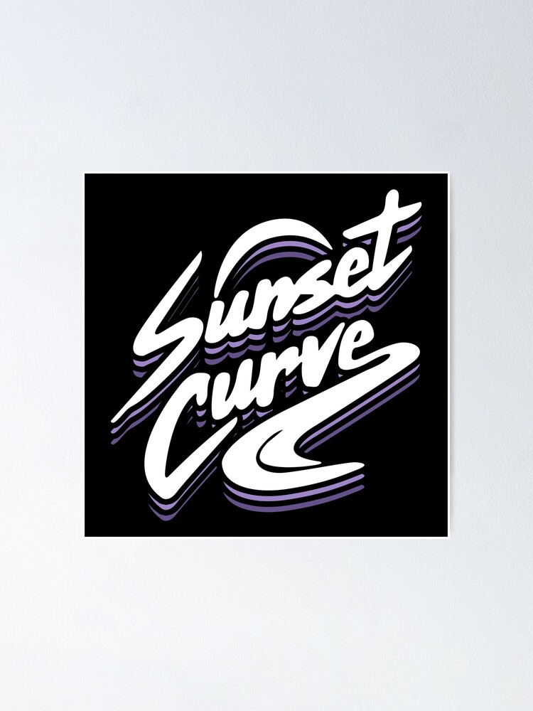 "sunset curve band" Poster by iTeeDesign | Redbubble
