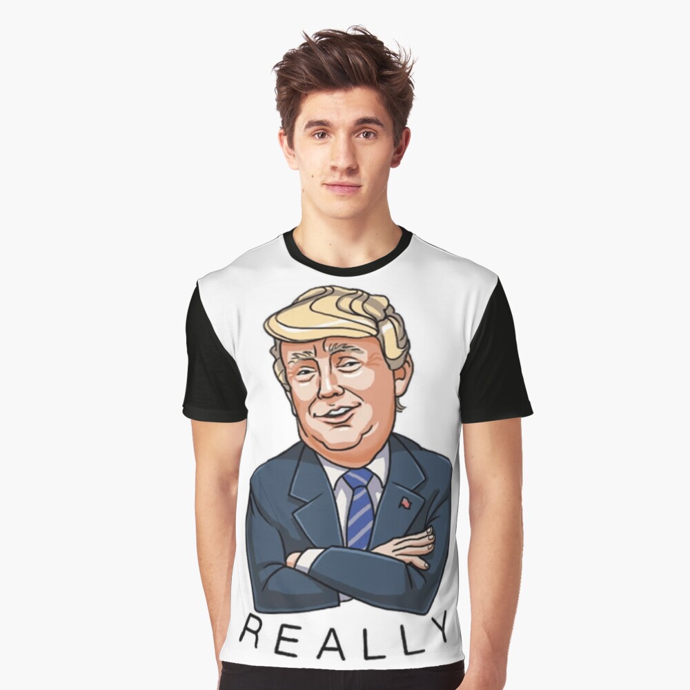 "Donald trump cartoon" Sticker for Sale by ArfinS | Redbubble