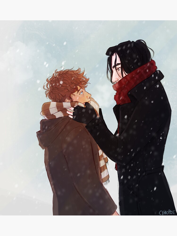 "Snowbaz during winter" Sticker for Sale by Cynopoe | Redbubble