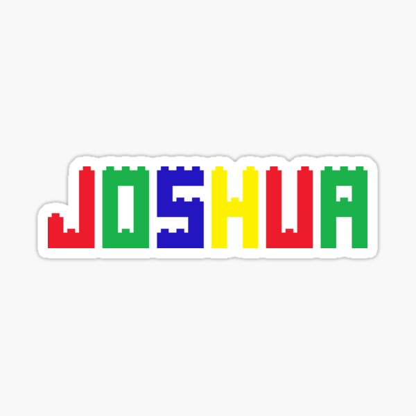 Joshua Name Stickers | Redbubble