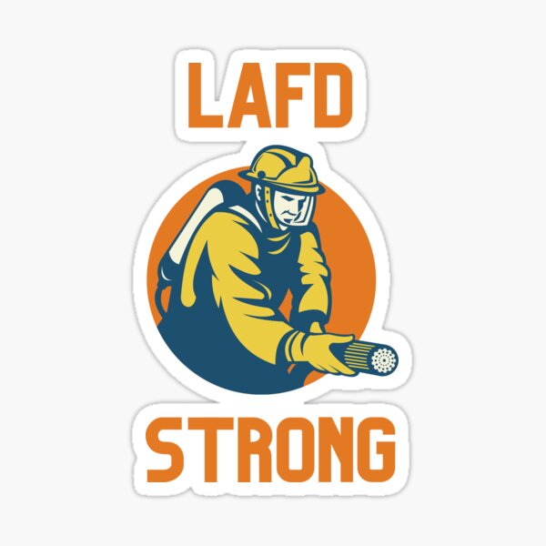 "LAFD Strong" Sticker for Sale by Bobross2019 | Redbubble