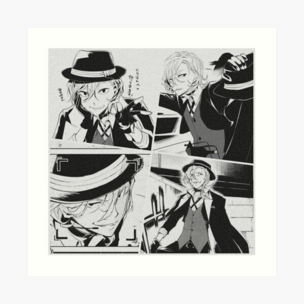"Manga Panels Chuuya Nakahara" Art Print for Sale by ClemPB | Redbubble