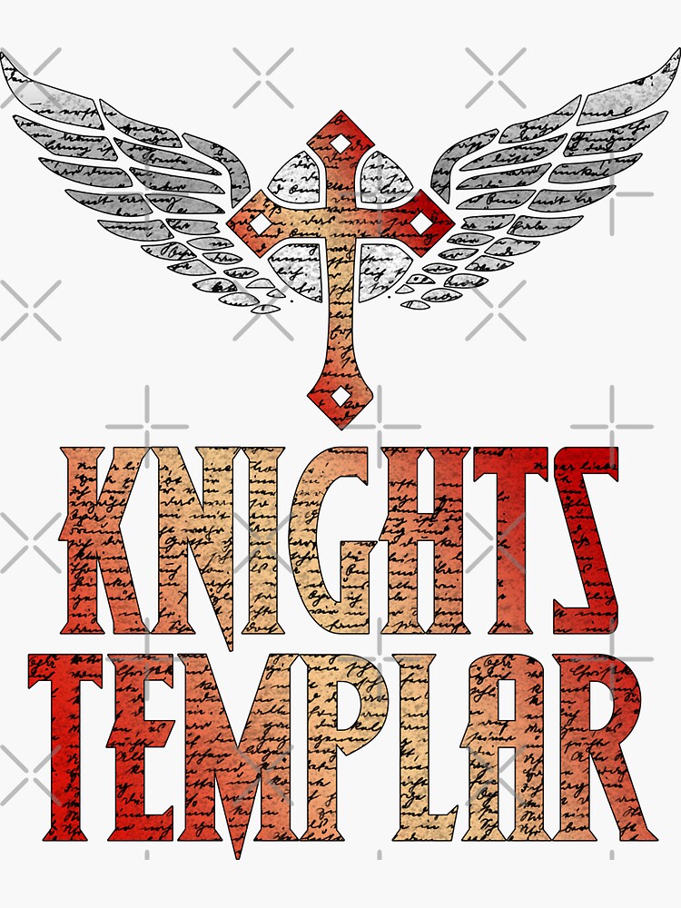 "Knights Templar insignia / The crusader / Cross and wings vintage ...