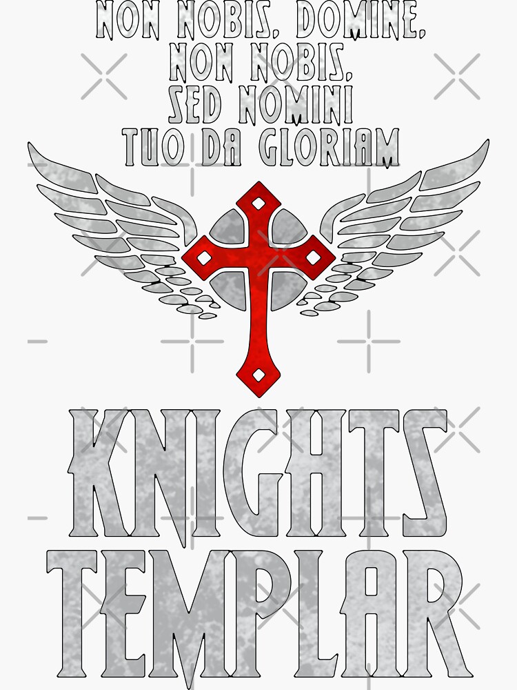 "Knights Templar MOTTO insignia / The crusader / Cross and wings ...