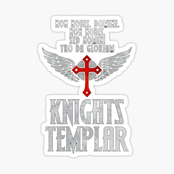 "Knights Templar MOTTO insignia / The crusader / Cross and wings ...