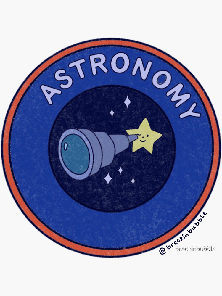 "Astronomy Badge" Sticker for Sale by breckinbubble | Redbubble