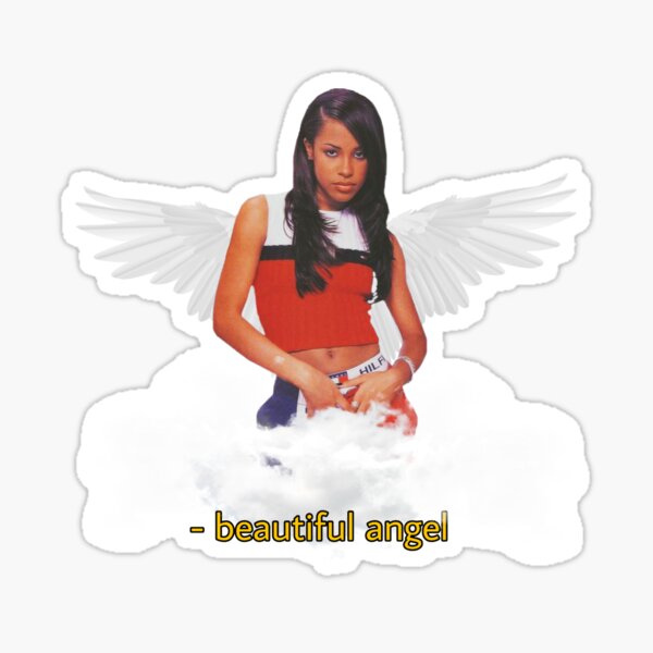 "rip beautiful angel" Sticker by cruzzell | Redbubble