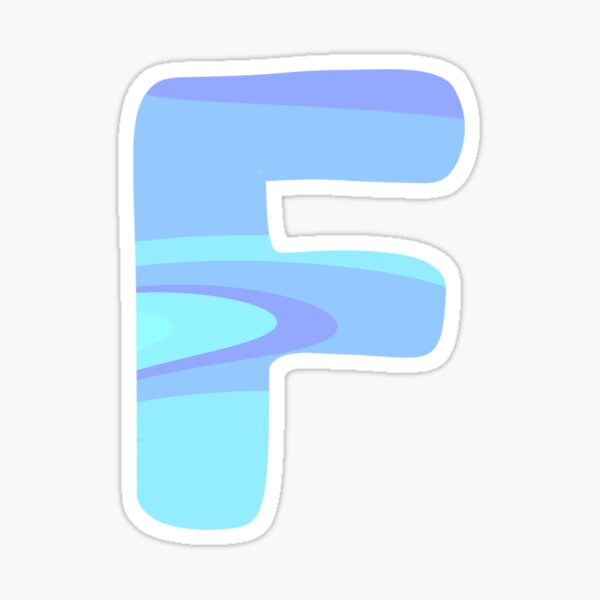 "Alphabet letter f" Sticker for Sale by GabiMl | Redbubble