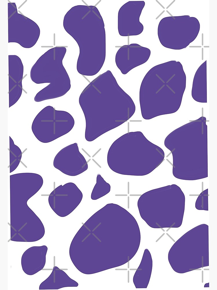 "Purple Moo Cow Print" Art Print for Sale by oodledoodle | Redbubble