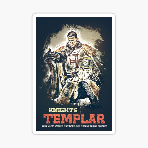 "Knights Templar / The crusader motto " Sticker for Sale by Naumovski ...