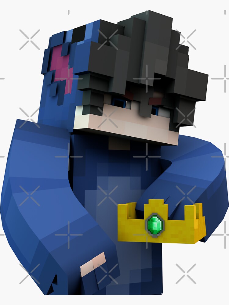 "Minecraft hero" Sticker by NikolayNekrylov | Redbubble