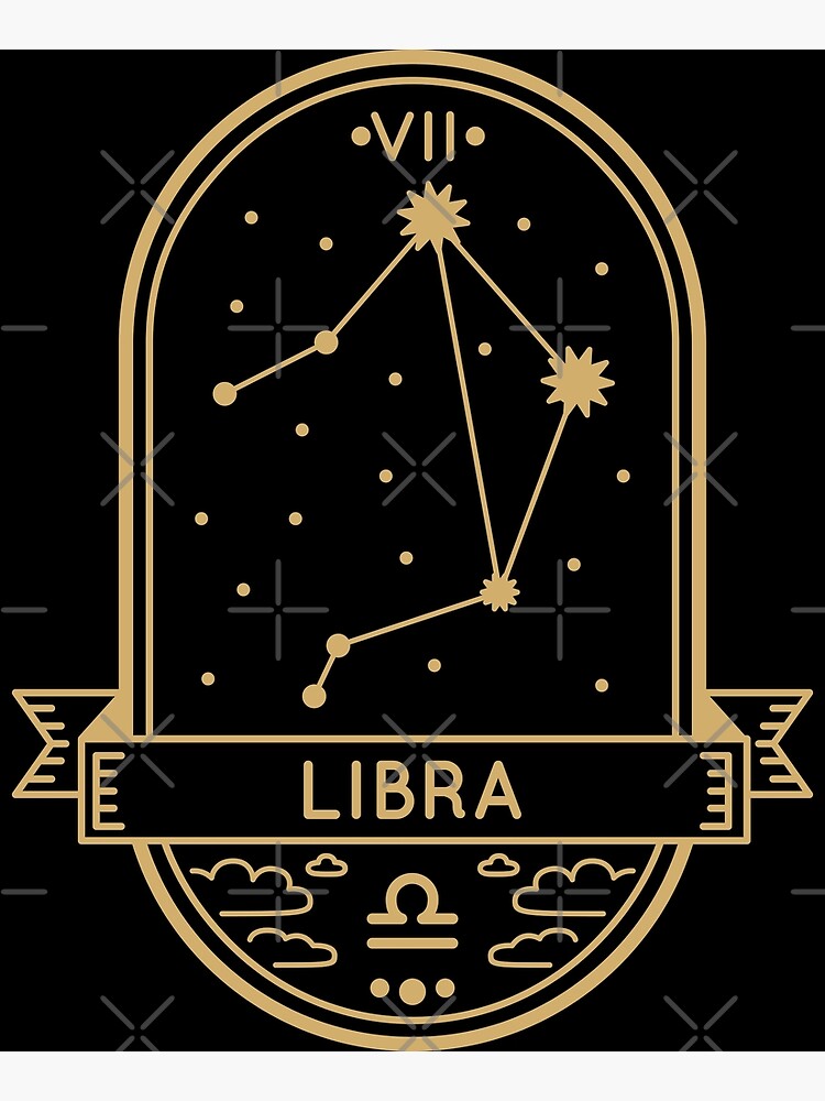 "Libra Gold Sigil" Poster by Mimic-Gaming-Co | Redbubble